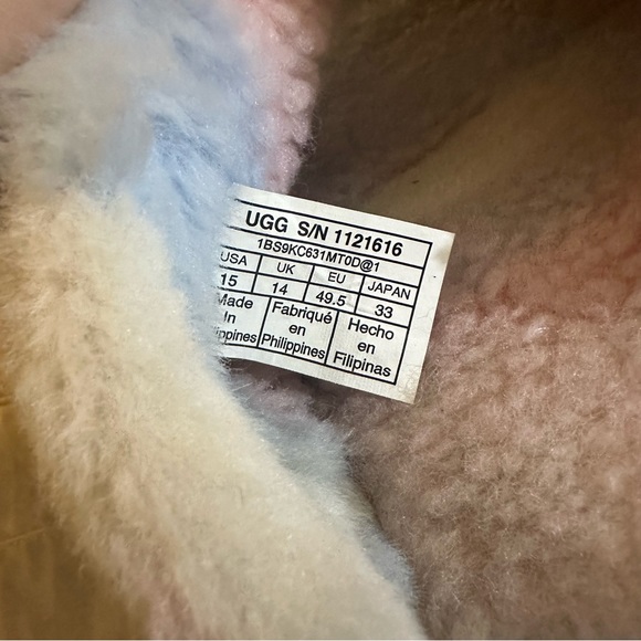 UGG | Shoes | Ugg Fluff You Cali Collage Slides Pride Slippers Slip On Rainbow All Gender | Poshmark